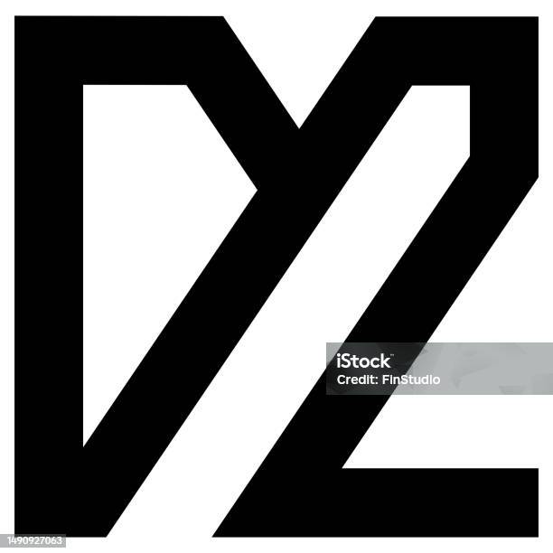 Logo Zm Awal Inovatif Profesional Dan Logo Mz Huruf Zm Atau Mz Monogram