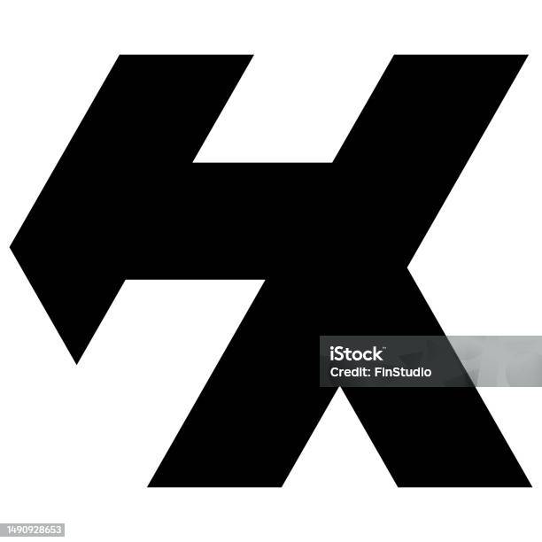 Logo Hk Initial Innovant Professionnel Et Logo Kh Lettre Hk Ou Kh