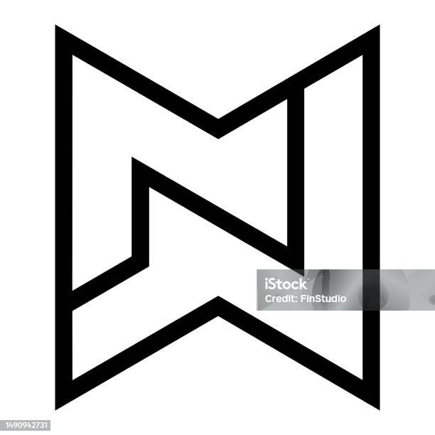 Logo Wn Awal Inovatif Profesional Dan Logo Nw Huruf Wn Atau Nw Monogram
