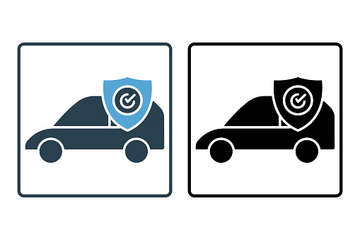 Icône Dassurance Transport Symbole De Protection Du Véhicule Conception
