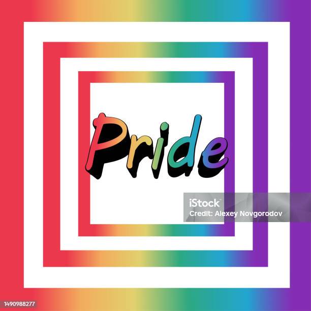 Ilustración De Lgbtq Feliz Mes Del Orgullo Fondo Abstracto Vectorial