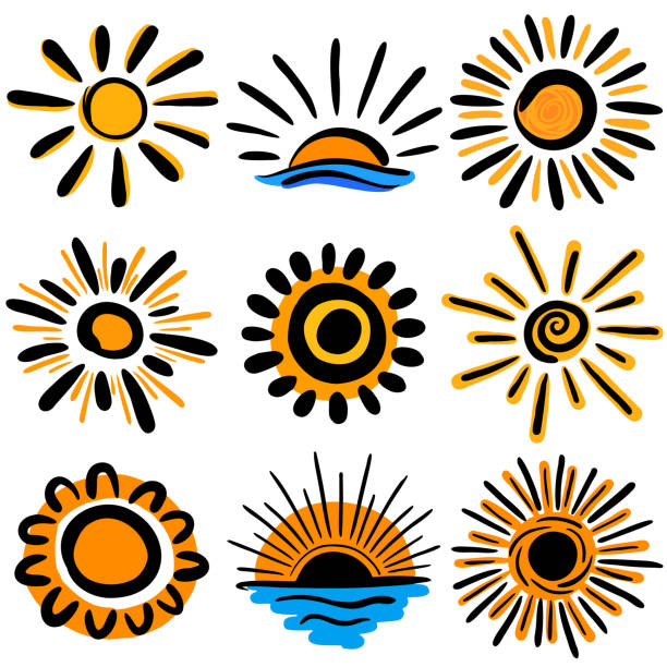 Sun Rays Clipart Vector