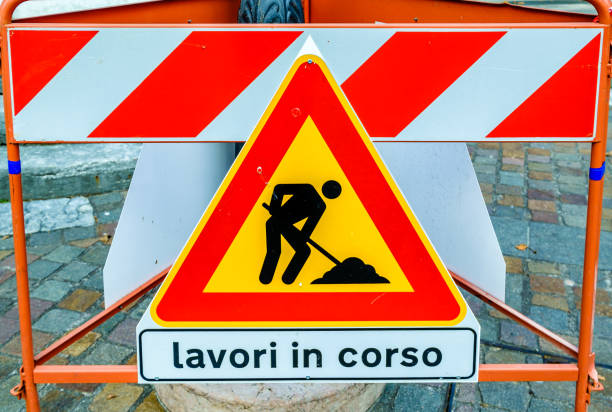 Free Stock Photo of Construction Sign on the Side of the Road ...