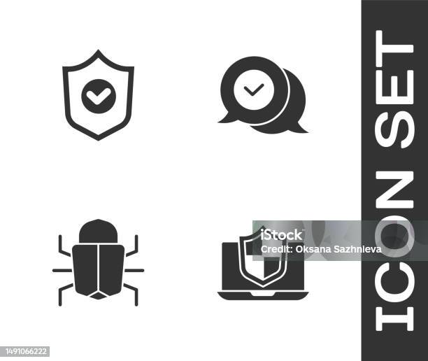 Atur Laptop Dilindungi Dengan Perisai Tanda Centang Perisai Bug Sistem ... Atur Laptop Dilindungi Dengan Perisai Tanda Centang Perisai Bug Sistem ...