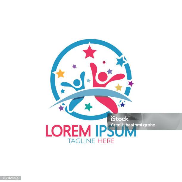 Conception De Logo De Jardin Denfants Illustration Dicône De Modèle