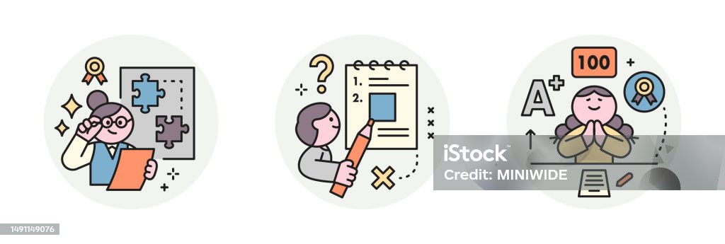 Ilustración de Educación Estudiantes Que Estudian Mucho Y Toman ... Ilustración de Educación Estudiantes Que Estudian Mucho Y Toman ...
