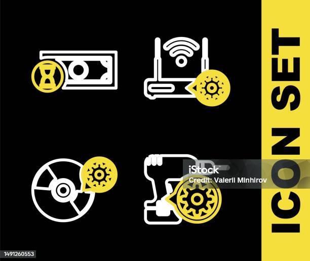 Setel Router Garis Dan Pengaturan Wifi Mesin Bor Disk Cd Atau Dvd Dan