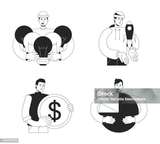 Strategi Pra Peluncuran Startup Bw Konsep Vektor Spot Ilustrasi Paket ... Strategi Pra Peluncuran Startup Bw Konsep Vektor Spot Ilustrasi Paket ...