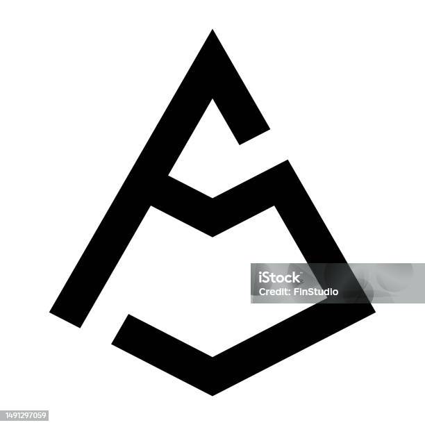 Logo As Initial Professionnel Innovant Et Logo Sa Lettre As Ou Sa