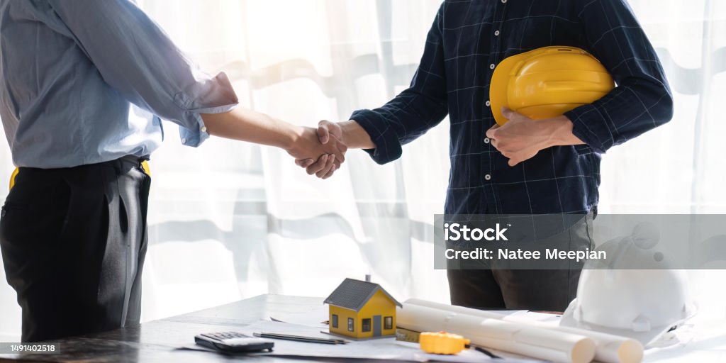 Engineer Team Planning Design House Modifying Plan Creating ... Engineer Team Planning Design House Modifying Plan Creating ...