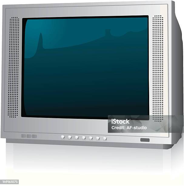 Crt Tv 텔레비전에 대한 스톡 벡터 아트 및 기타 이미지 텔레비전 컷아웃 브라운관 Istock