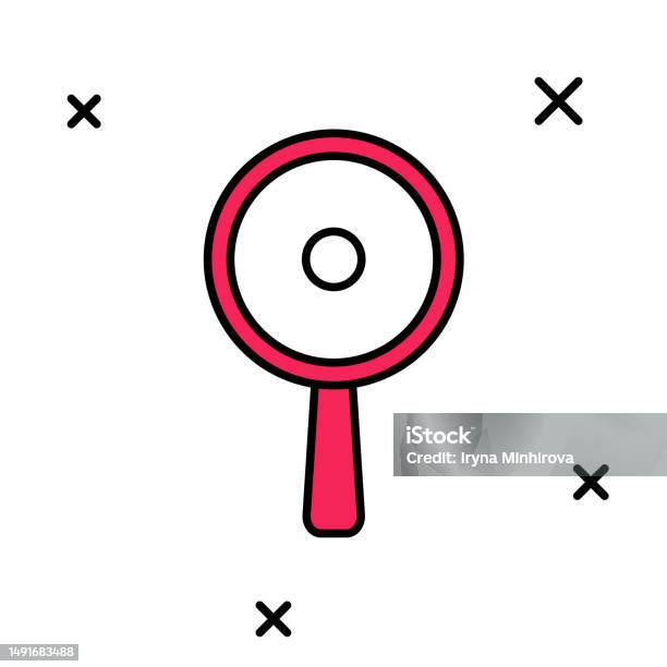 Contour Rempli Icône De Poêle À Frire Isolée Sur Fond Blanc Symbole De