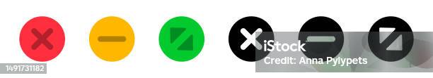 Maximize And Minimize Web Button Web Browser Window Button Set Web Buttons Vector Set Maximize