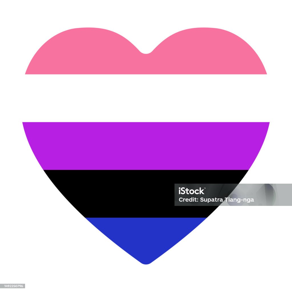 Genderfluide Prideflagge Lgbtprideflagge Stock Vektor Art Und Mehr