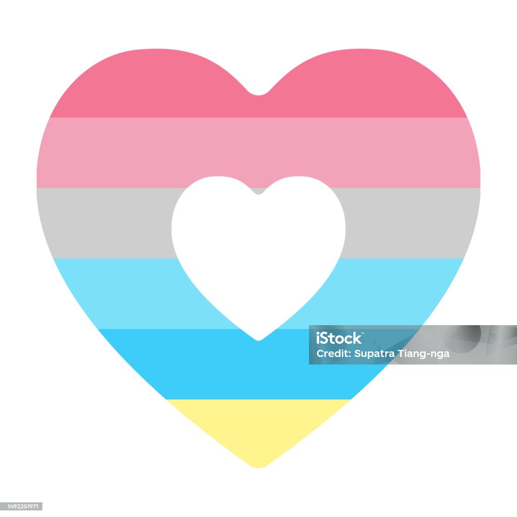 Genderfluxprideflagge Lgbtqflagge Stock Vektor Art Und Mehr Bilder Von