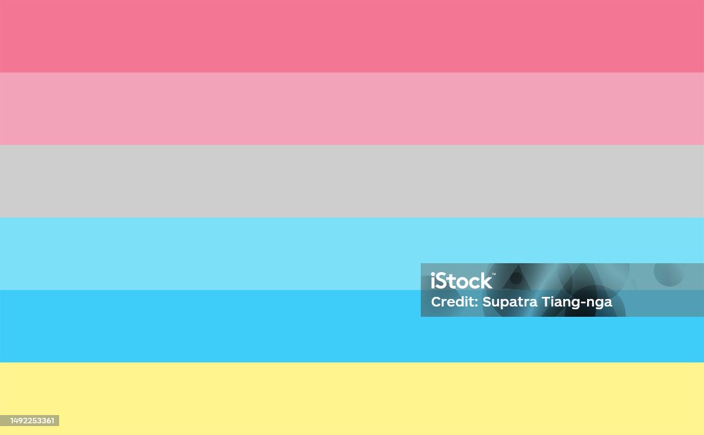 Genderfluxprideflagge Lgbtqflagge Stock Vektor Art Und Mehr Bilder Von