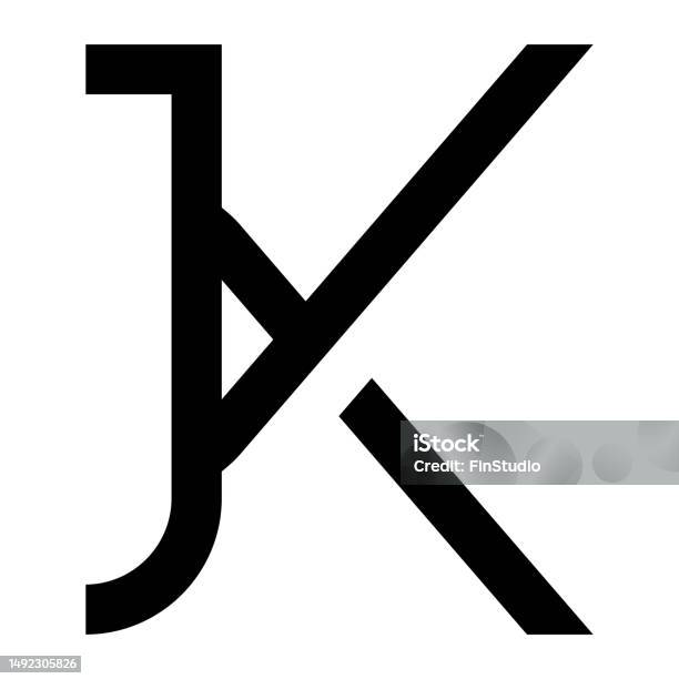 Logo Jk Initial Innovant Professionnel Et Logo Kj Lettre Jk Ou Kj