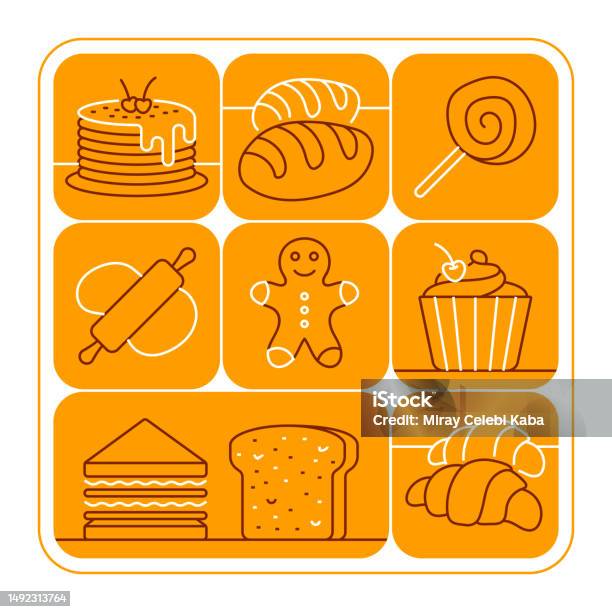 Desain Set Ikon Garis Banner Bakery Ilustrasi Stok - Unduh Gambar ... Desain Set Ikon Garis Banner Bakery Ilustrasi Stok - Unduh Gambar ...