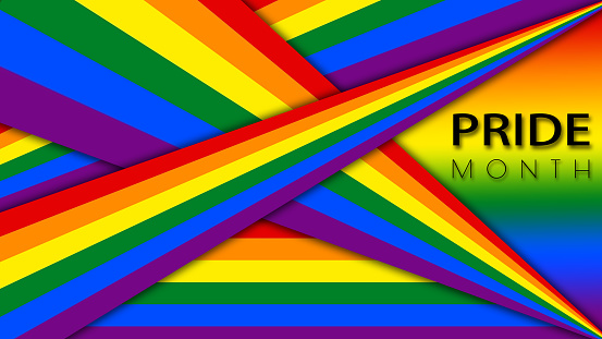 Selamat Bulan Kebanggaan Lgbt Pelangi Latar Belakang Bendera Kebanggaan