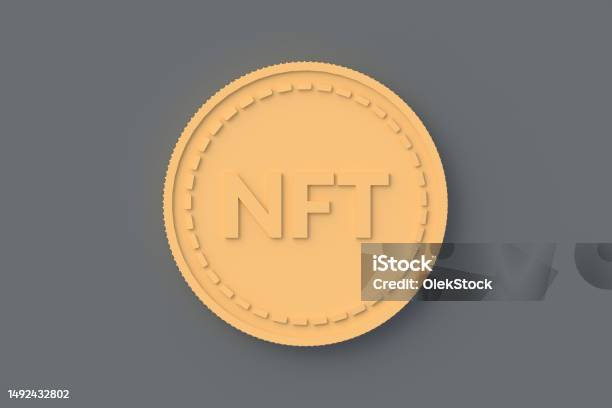 Prasasti Nft Pada Koin Token Yang Tidak Dapat Dipertukarkan Konsep ... Prasasti Nft Pada Koin Token Yang Tidak Dapat Dipertukarkan Konsep ...