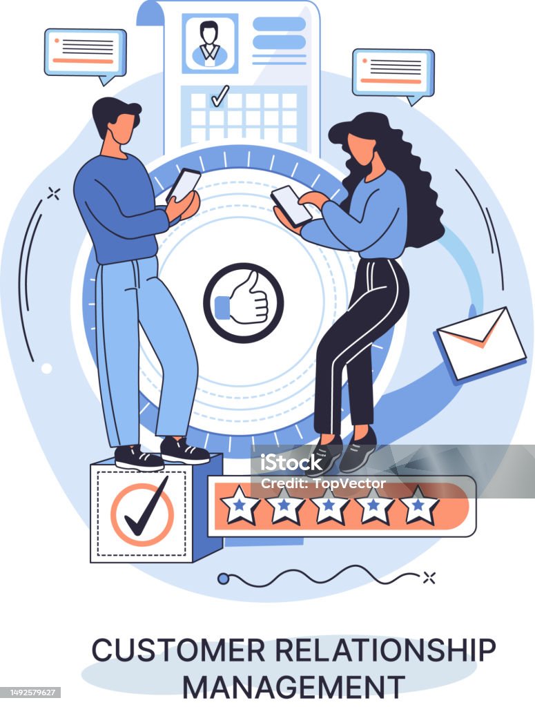 Crm Concept Customer Relationship Management Application Software For