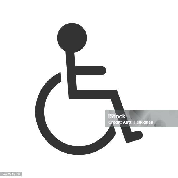 Wheelchair Icon Disabled Symbol Handicap And Invalid Wc Sign Vector