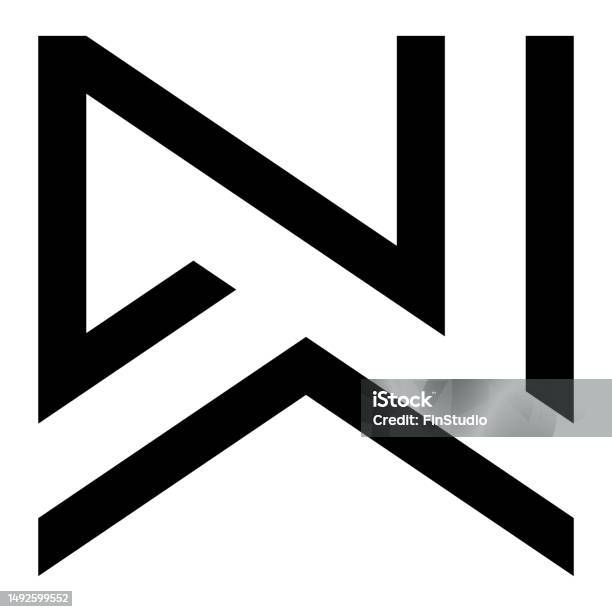 Logo Wn Awal Inovatif Profesional Dan Logo Nw Huruf Wn Atau Nw Monogram