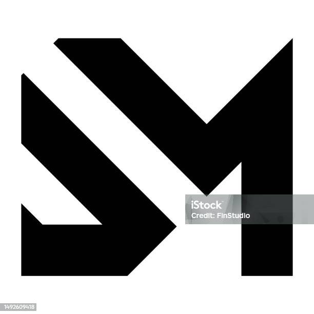 Logo Mj Initial Innovant Professionnel Et Logo Jm Lettre Mj Ou Jm
