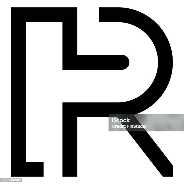 Logo Rp Awal Inovatif Profesional Dan Logo Pr Huruf Rp Atau Pr Monogram