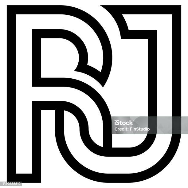 Logo Rj Initial Innovant Professionnel Et Logo Jr Lettre Rj Ou Jr