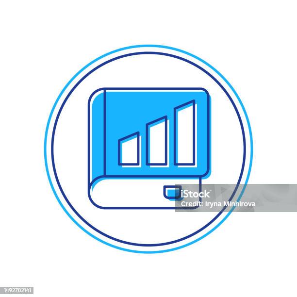 Contour Rempli Icône Du Livre Financier Isolée Sur Fond Blanc Vecteur