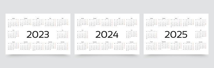 Kalender Untuk Tahun 2023 2024 2025 Template Perencana Tahunan ... Kalender Untuk Tahun 2023 2024 2025 Template Perencana Tahunan ...