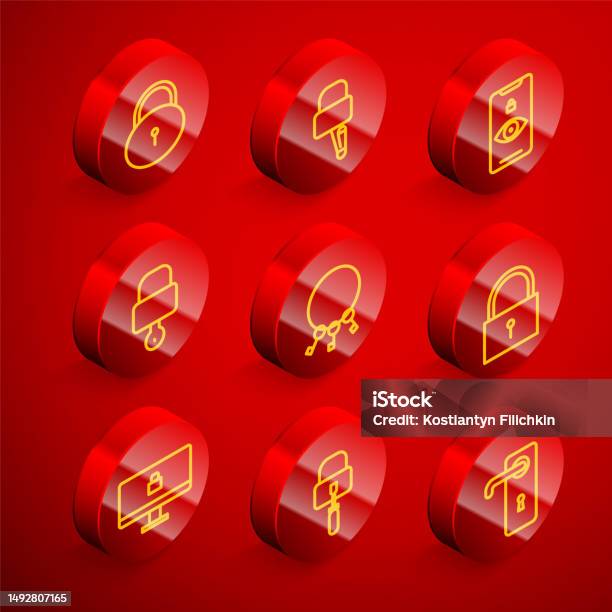 Vetores de Definir Linha Lock Picks Para Lock Picking Eye Scan E Chave ... Vetores de Definir Linha Lock Picks Para Lock Picking Eye Scan E Chave ...