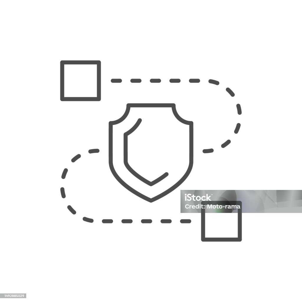 Secure Transaction Line Outline Icon Stock Illustration - Download ... Secure Transaction Line Outline Icon Stock Illustration - Download ...