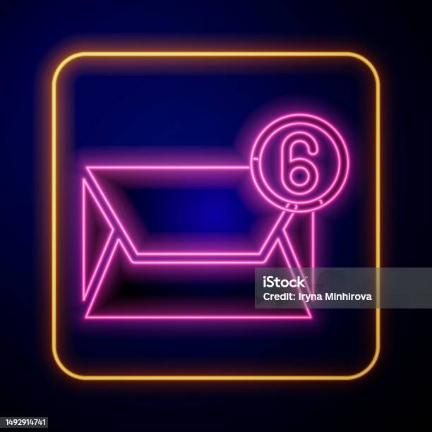 Mail Au Néon Lumineux Et Icône Demail Isolés Sur Fond Noir Email De