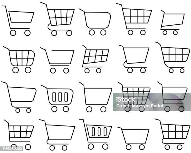 Ikon Set Garis Keranjang Belanja Vektor Logo Ilustrasi Stok - Unduh ... Ikon Set Garis Keranjang Belanja Vektor Logo Ilustrasi Stok - Unduh ...