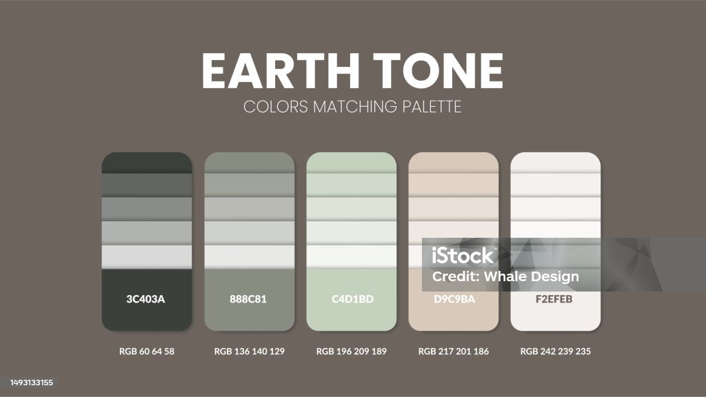 Palet Warna Dalam Koleksi Tema Warna Earth Tone Inspirasi Warna Atau