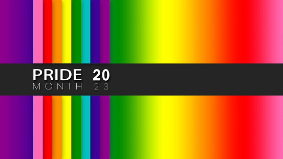 Ilustración De Feliz Mes Del Orgullo Lgbt Gilbert Rainbow Pride Bandera