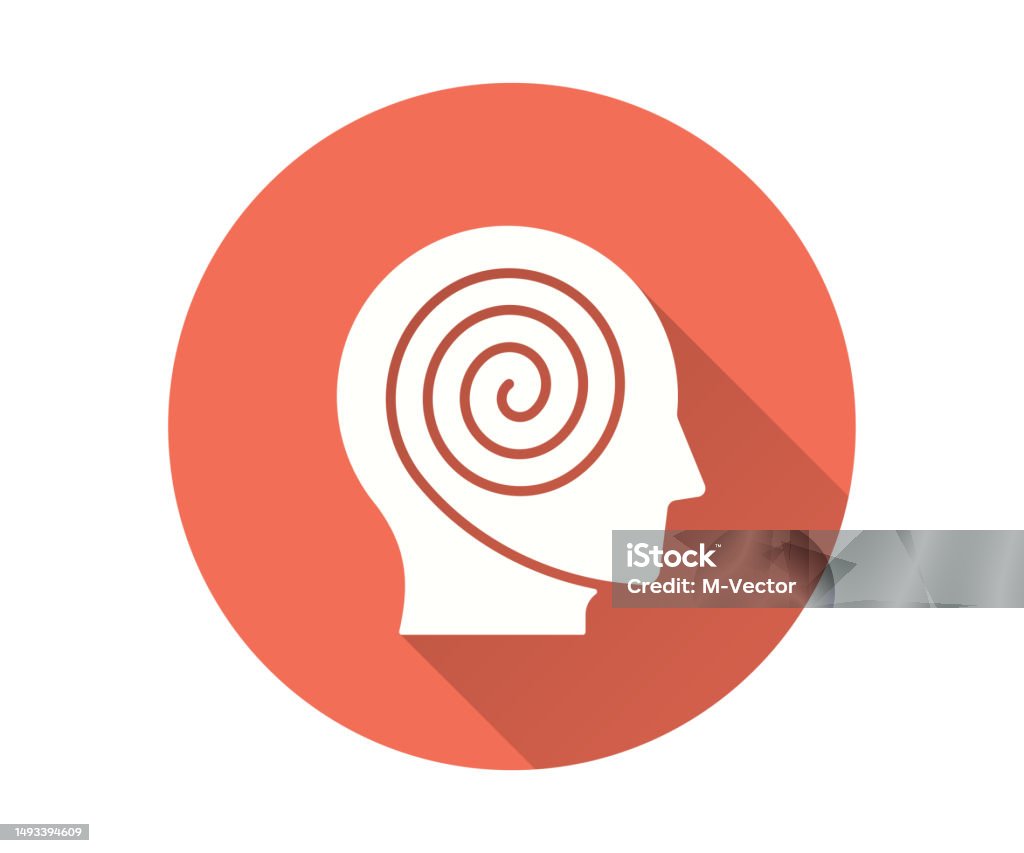 Icône De Psychothérapie Avec Une Longue Ombre Pour La Conception