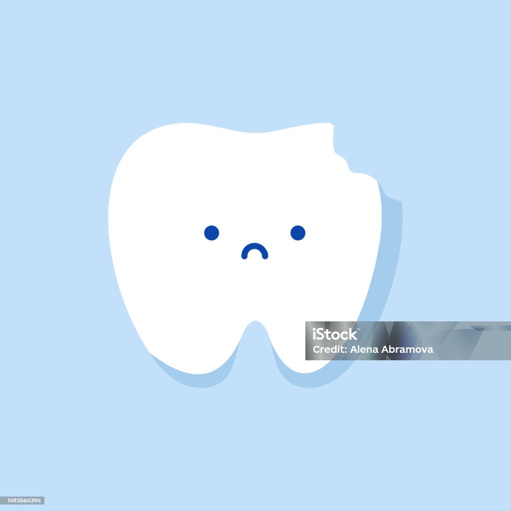 Caractère De Dent Malade Avec Caries Dent De Dessin Animé Avec Le