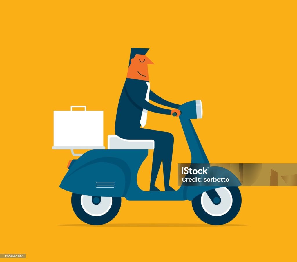 Businessman Riding A Motorcycle Stock Illustration - Download Image Now ... Businessman Riding A Motorcycle Stock Illustration - Download Image Now ...