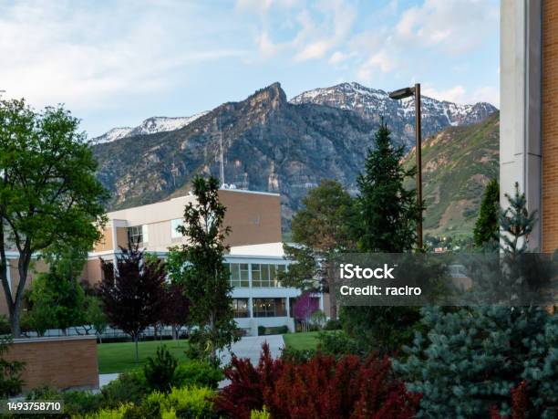 Evening Views Of The Campus Of Brigham Young University Provo Utah