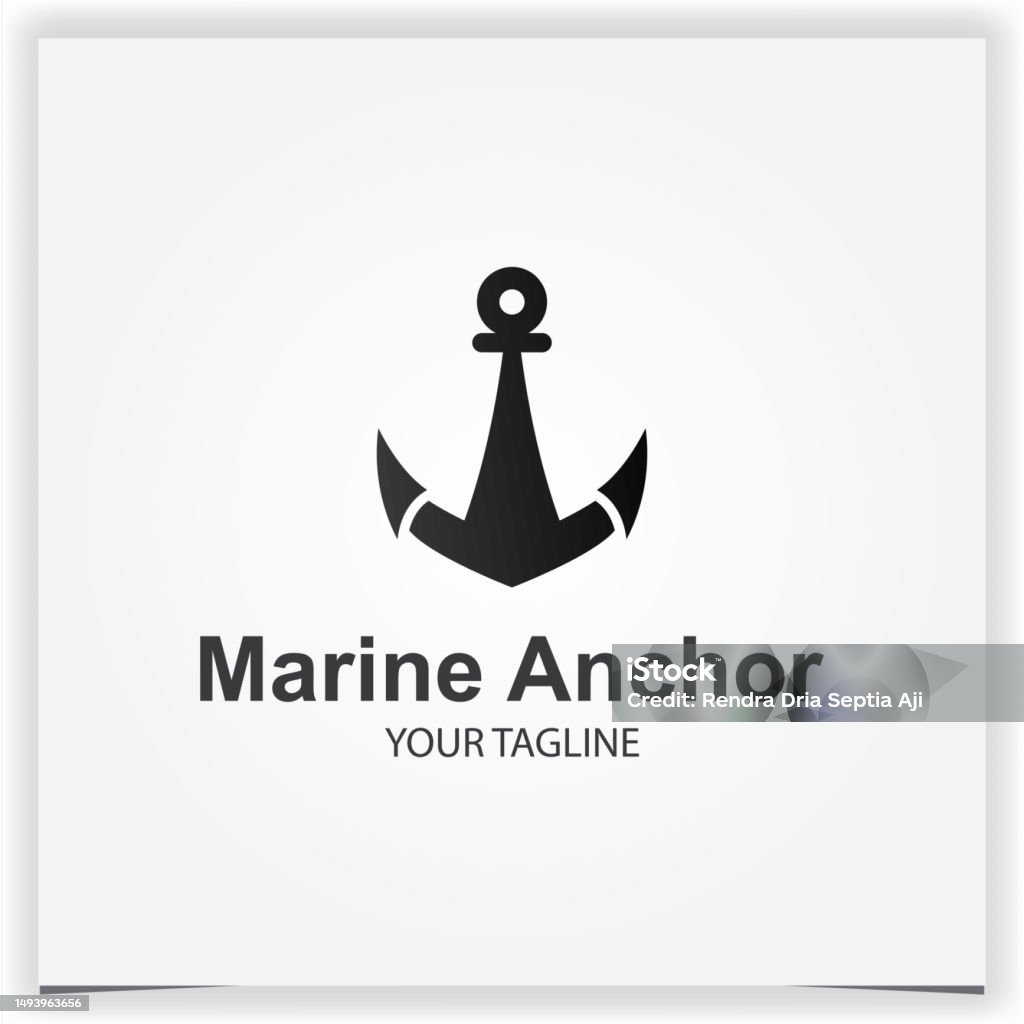 Logo Moderne Anchor Marine Premium Modèle Élégant Vector Eps 10 Vecteurs Libres De Droits Et