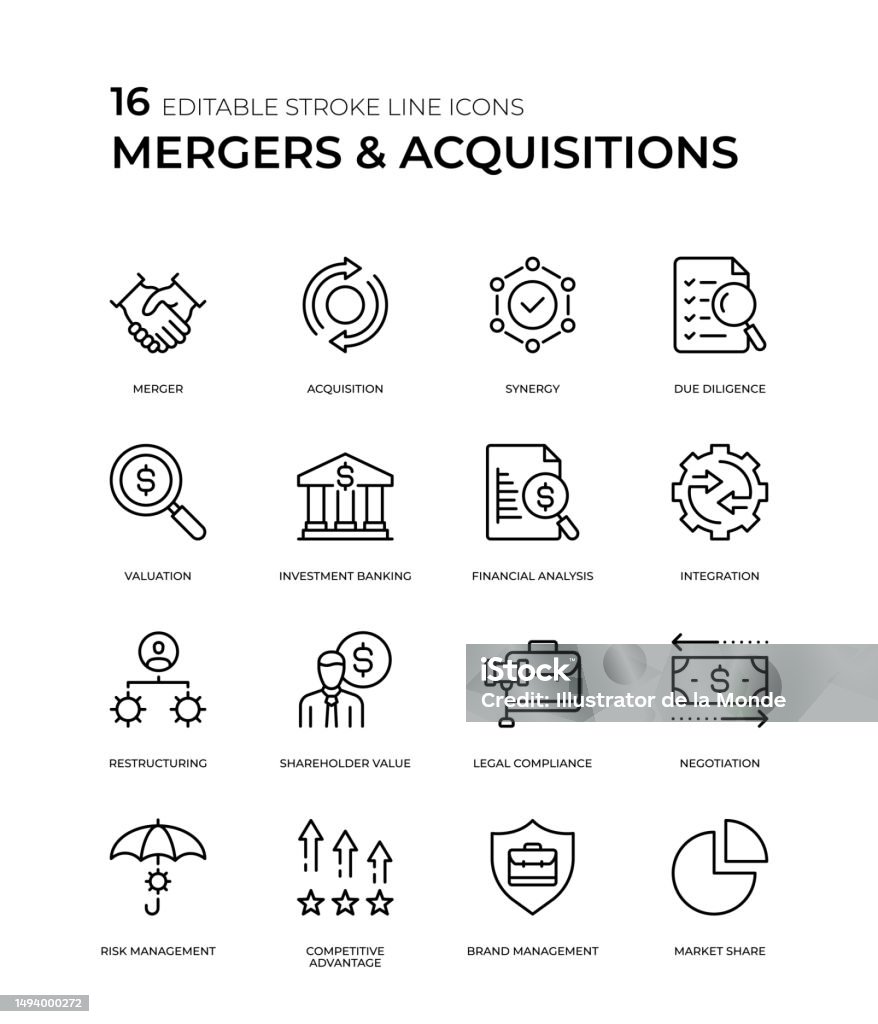 Mergers Acquisitions Line Icon Set Stock Illustration - Download Image ... Mergers Acquisitions Line Icon Set Stock Illustration - Download Image ...