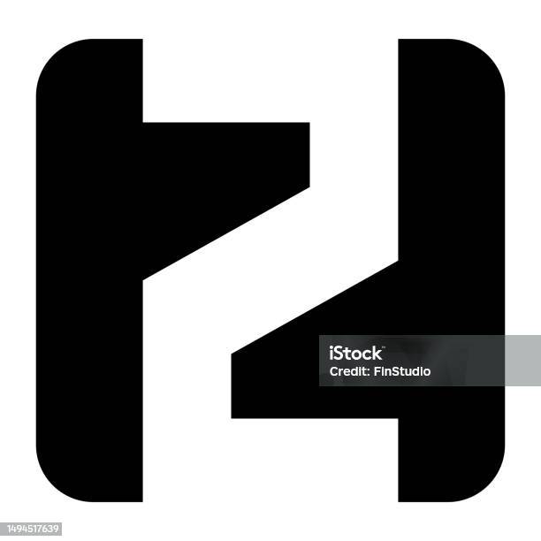 Logo Zh Initial Innovant Professionnel Et Logo Hz Lettre Zh Ou Hz
