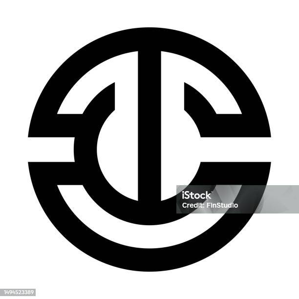 Logo Ct Initial Professionnel Innovant Et Logo Tc Lettre Ct Ou Tc