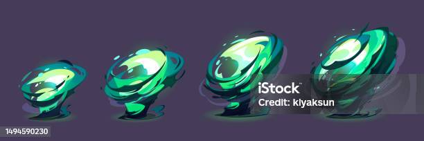 Effet Danimation Vfx Tornado Storm Sprite Pour Le Jeu Vecteurs Libres
