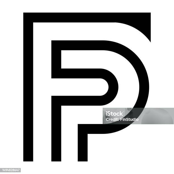 Logo Fp Initial Professionnel Innovant Et Logo Pf Lettre Fp Ou Pf