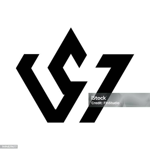 Logo Ws Awal Inovatif Profesional Dan Logo Sw Huruf Ws Atau Sw Monogram