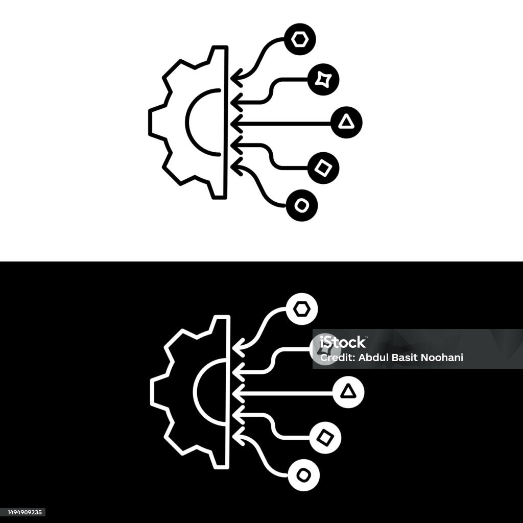 Data Transformation Icon Data Mapping Icon Data Normalization Symbol Data Aggregation Icon Data